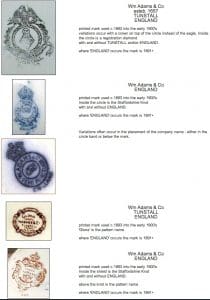 A Guide to William Adams Pottery Markings - Potteries Auctions